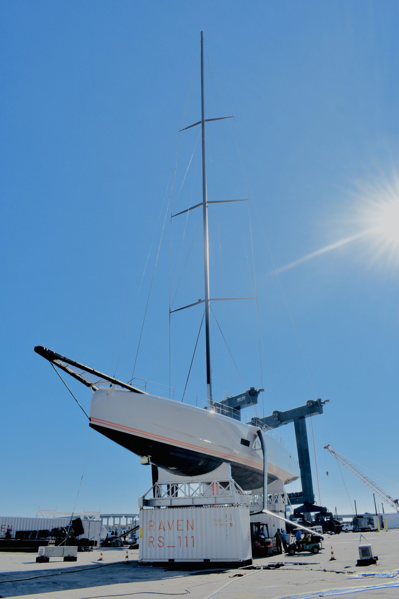 Record-Setting Baltic 111 Raven Arrives at Derecktor Fort Pierce for ...